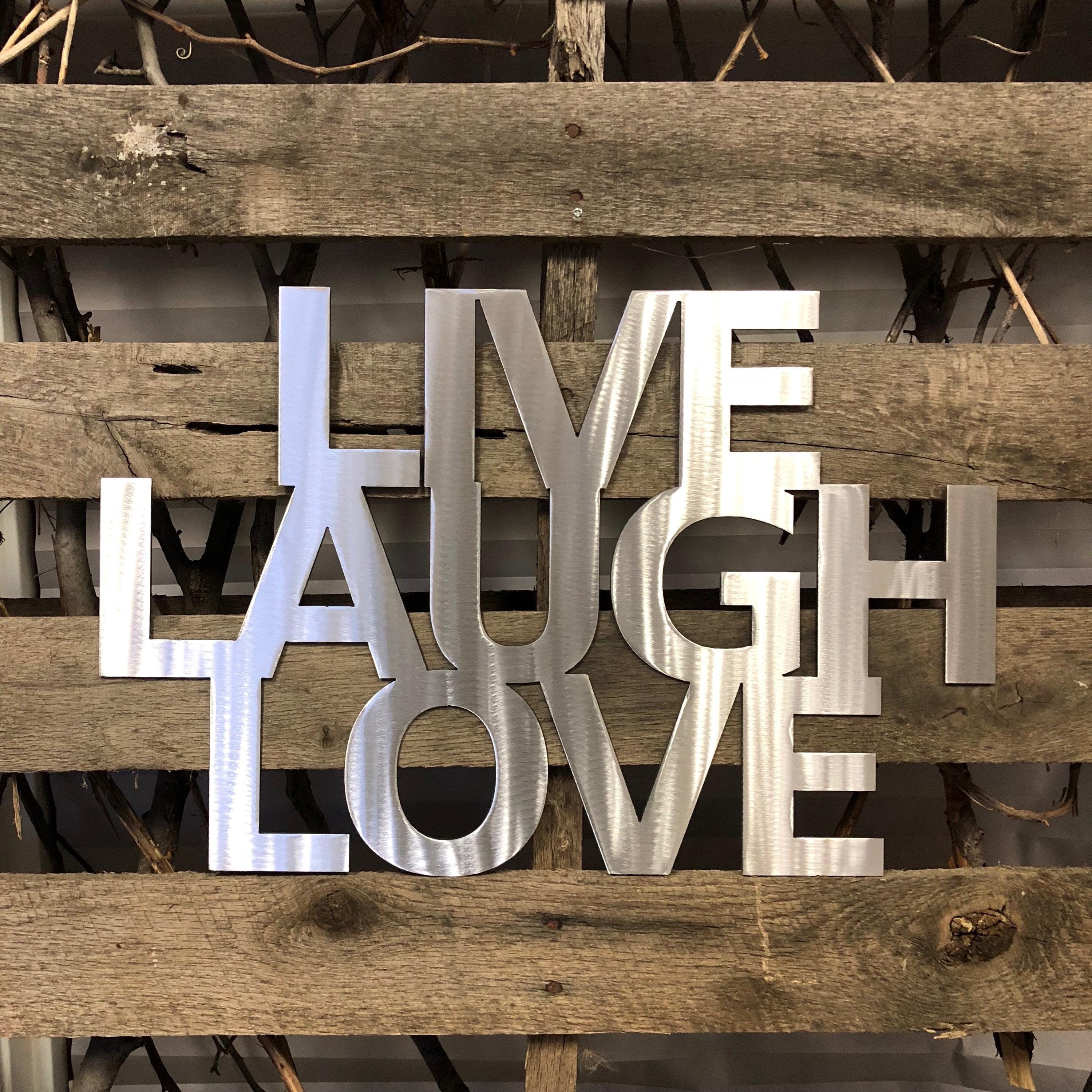 Live Laugh Love Metal Wall Art - Etsy