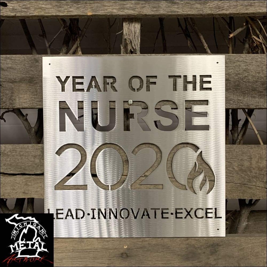 Year of the Nurse 2020 Metal Wall Art - Etsy