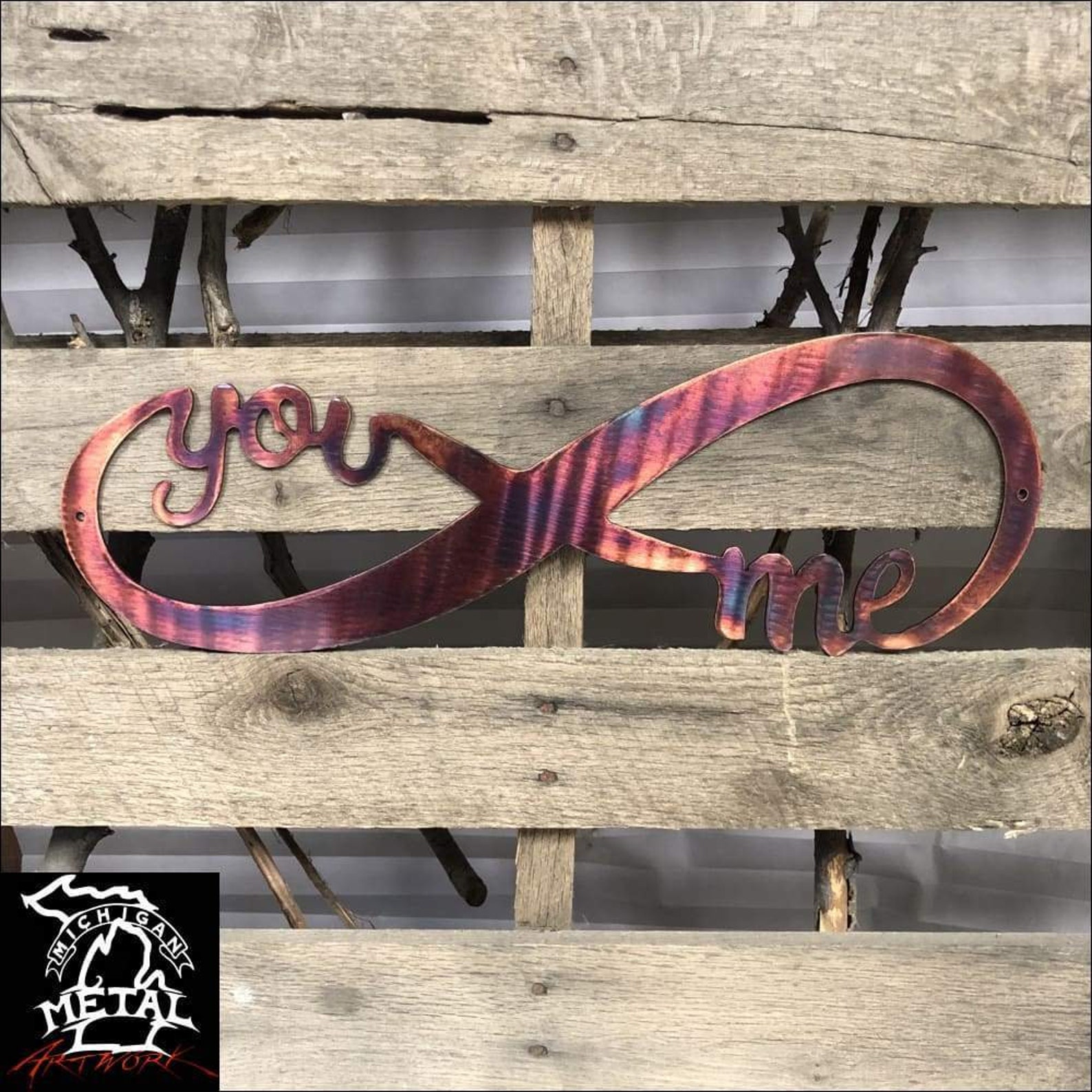 You & Me Infinity Band Metal Wall Art | Etsy