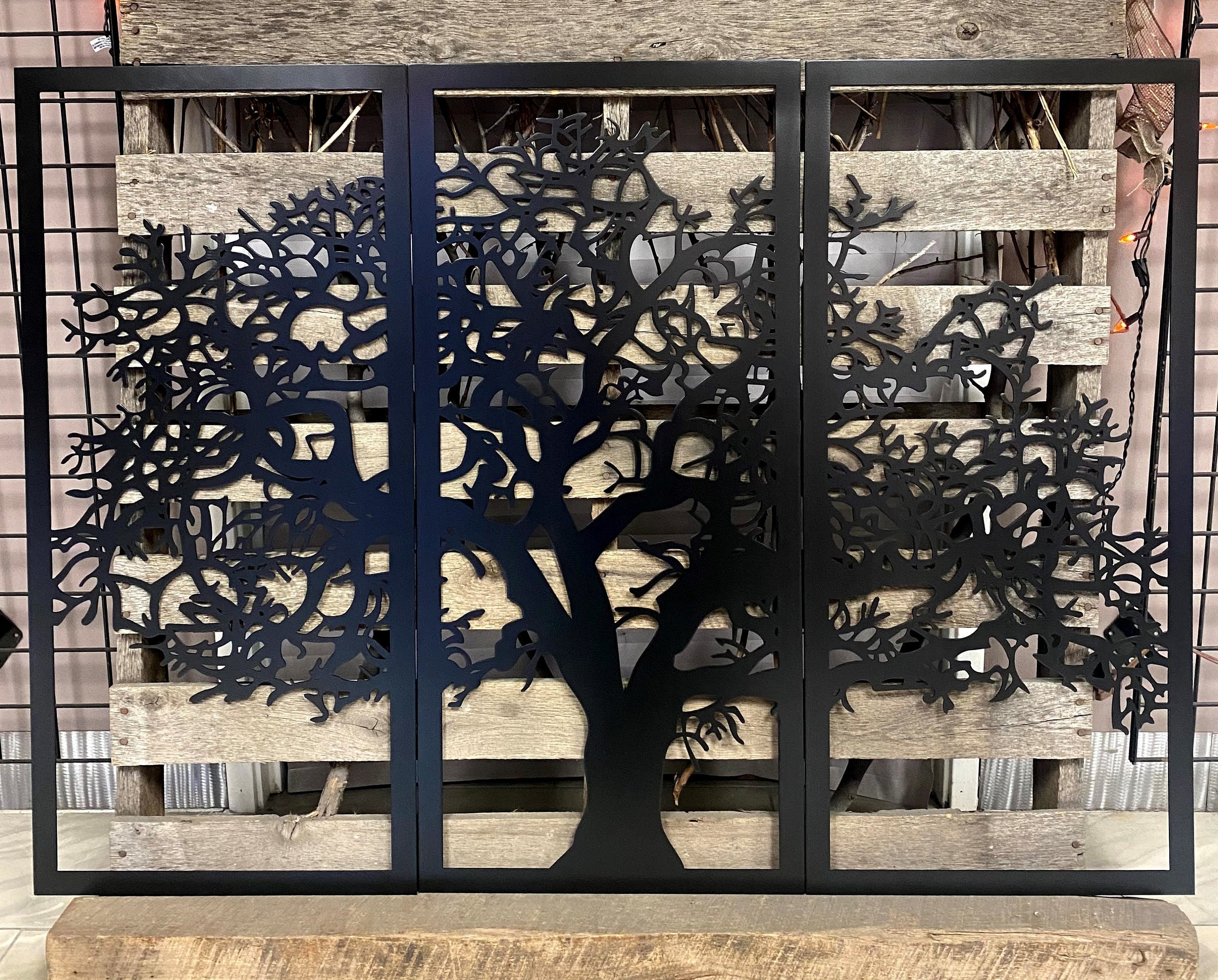 Tree of Life 3 Panel Metal Wall Art - Etsy