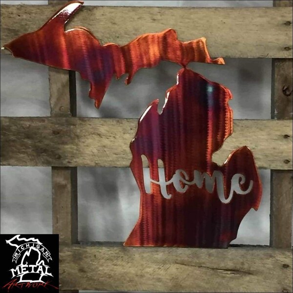Michigan Home Sign - Etsy