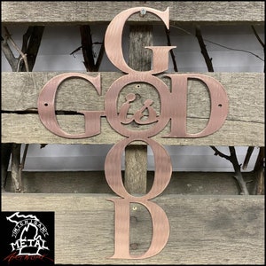 God is Good Metal Wall Art - Etsy