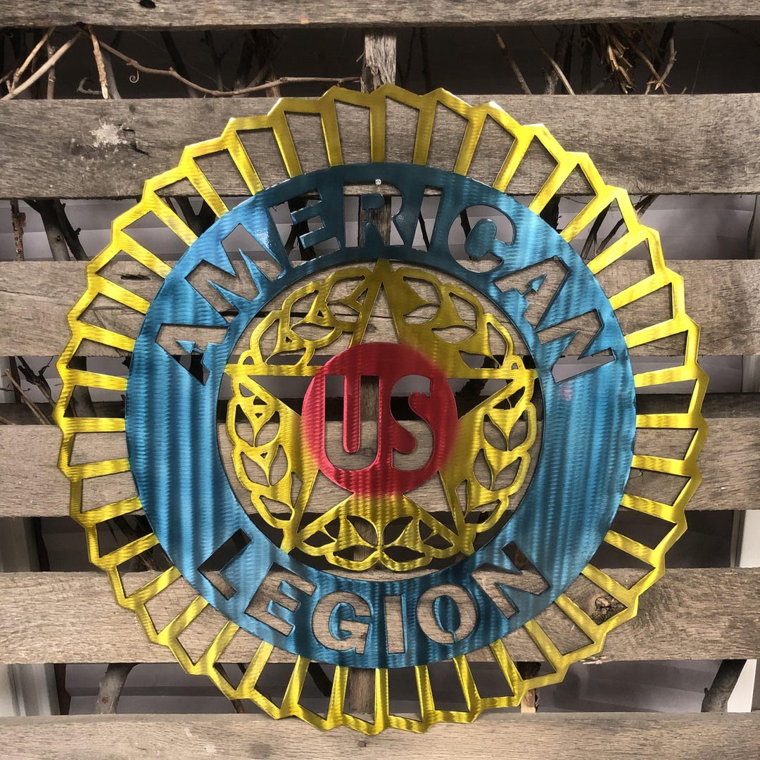 American Legion Metal Wall Art Logo - Etsy