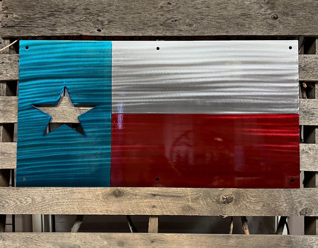Texas State Flag Metal Wall Art - Etsy