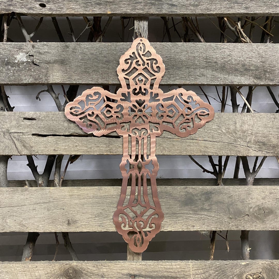 Religious Cross Metal Wall Art #1 - Etsy