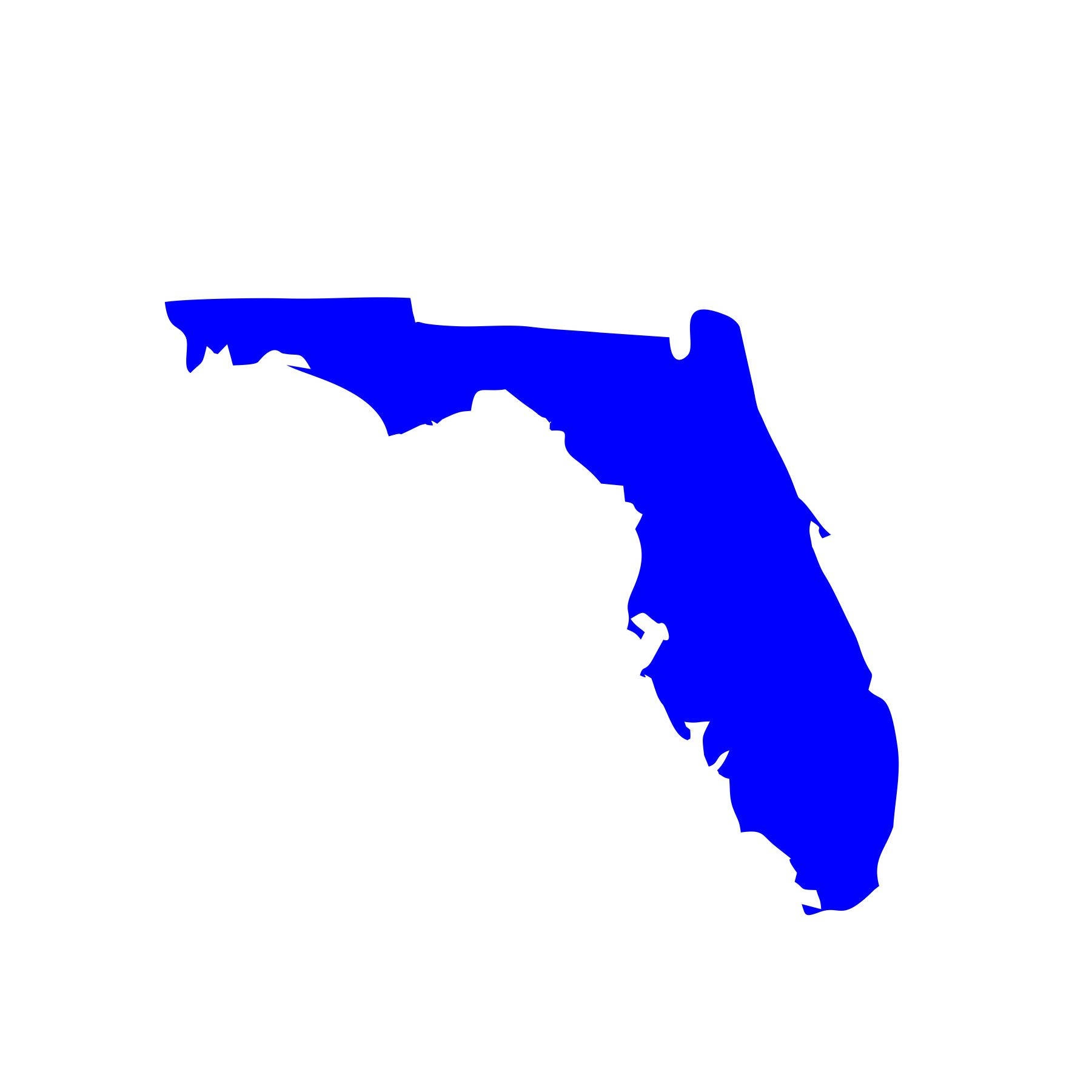 Shape of Florida Decal Florida Sticker Florida Car Decal - Etsy Australia