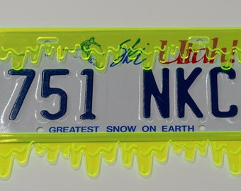 Slime Ooze License Plate Frame Cover Car Show JDM Plate Tuner Plate Car ...