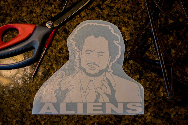 Ancient Aliens Meme Vinyl Decal Sticker Alien Wall Decal - Etsy