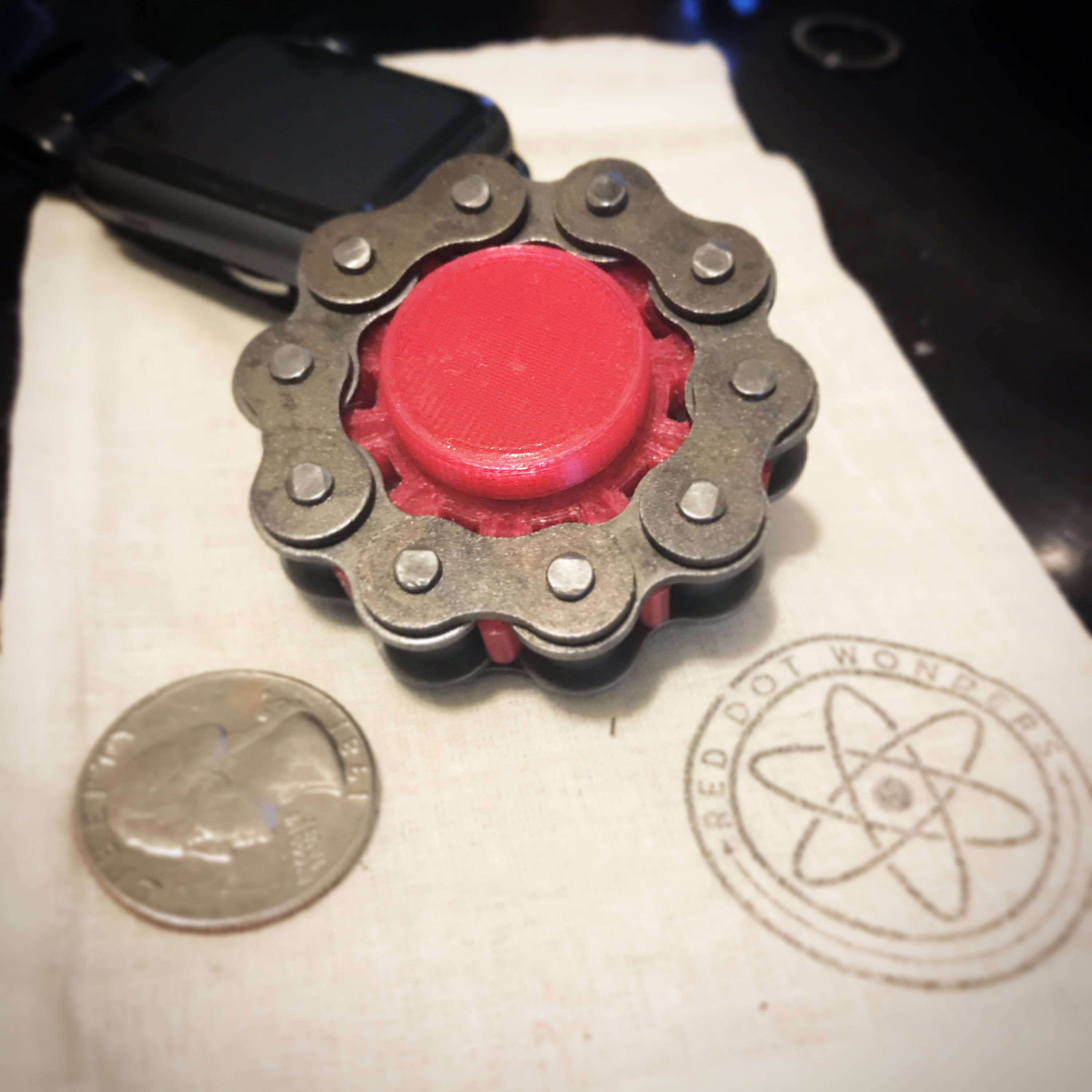The Mini Cog and Chain EDC Spinner Fidget Spinner Fidget - Etsy Denmark