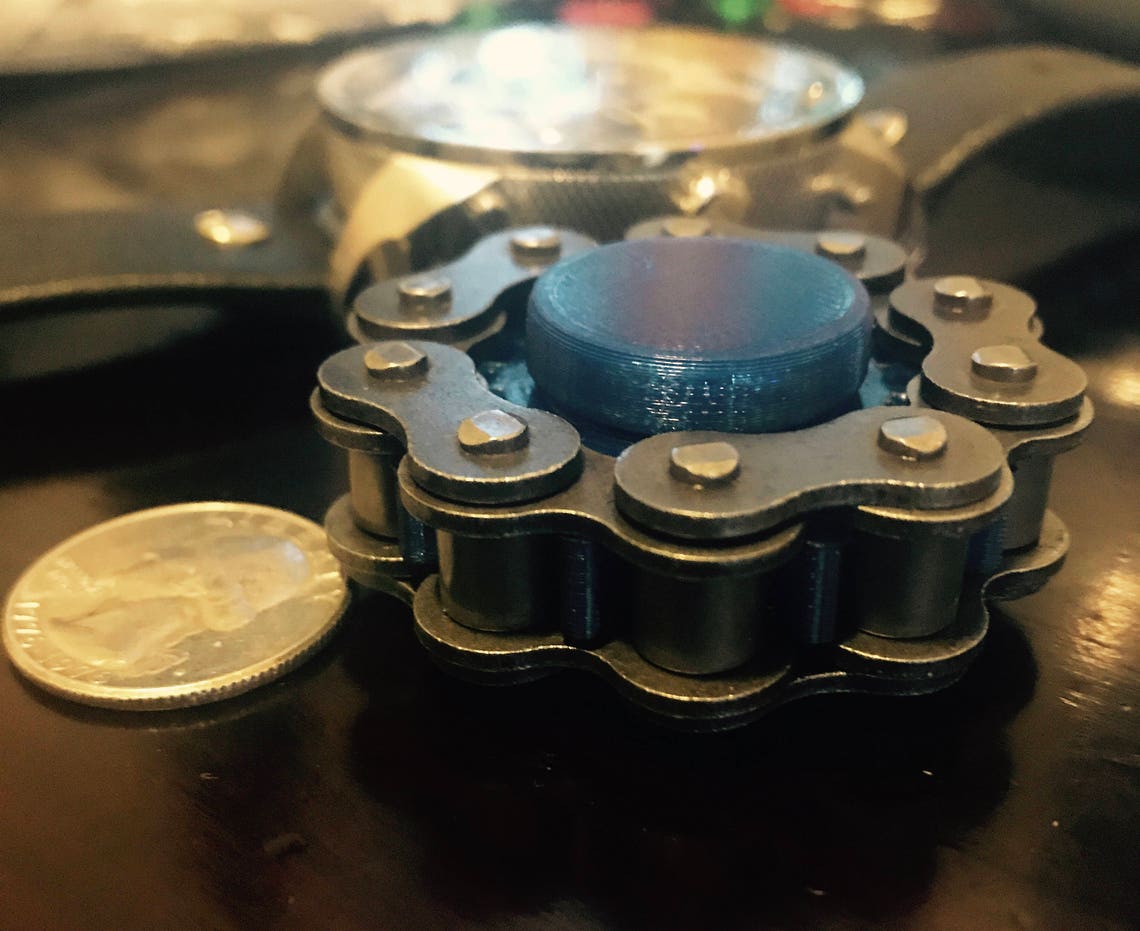 The Mini Cog and Chain EDC Spinner Fidget Spinner Fidget - Etsy