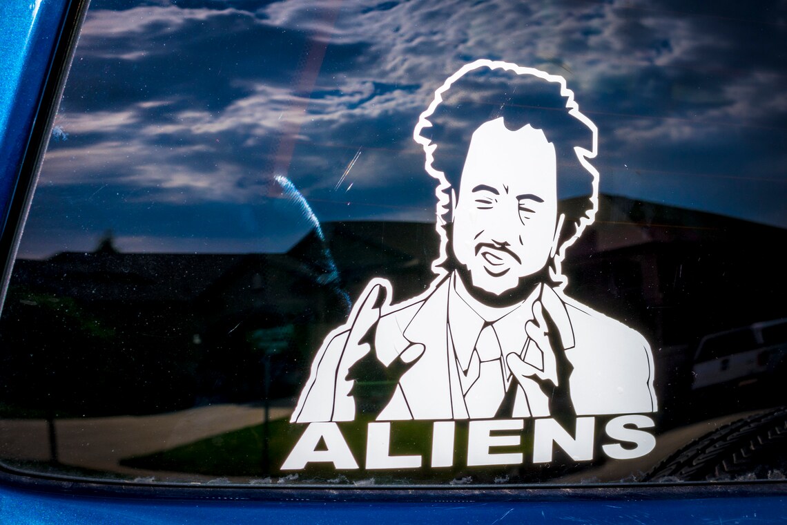 Ancient Aliens Meme Vinyl Decal Sticker Alien Wall Decal | Etsy