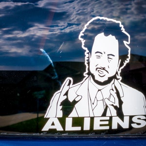Ancient Aliens Meme Vinyl Decal Sticker Alien Wall Decal UFO Gift for ...