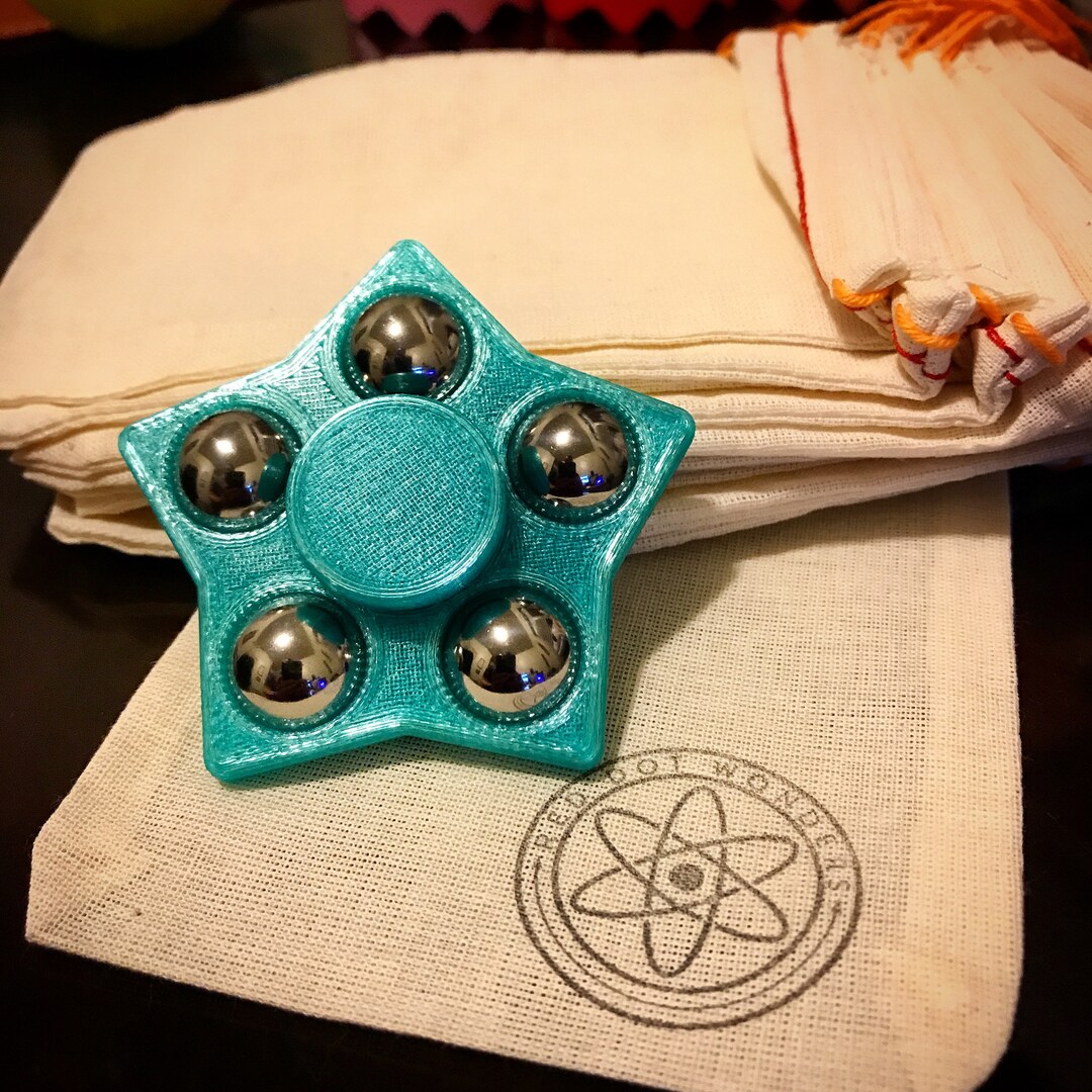 Fidget Spinner Five Star EDC Spinner Fidget Toy 3D - Etsy