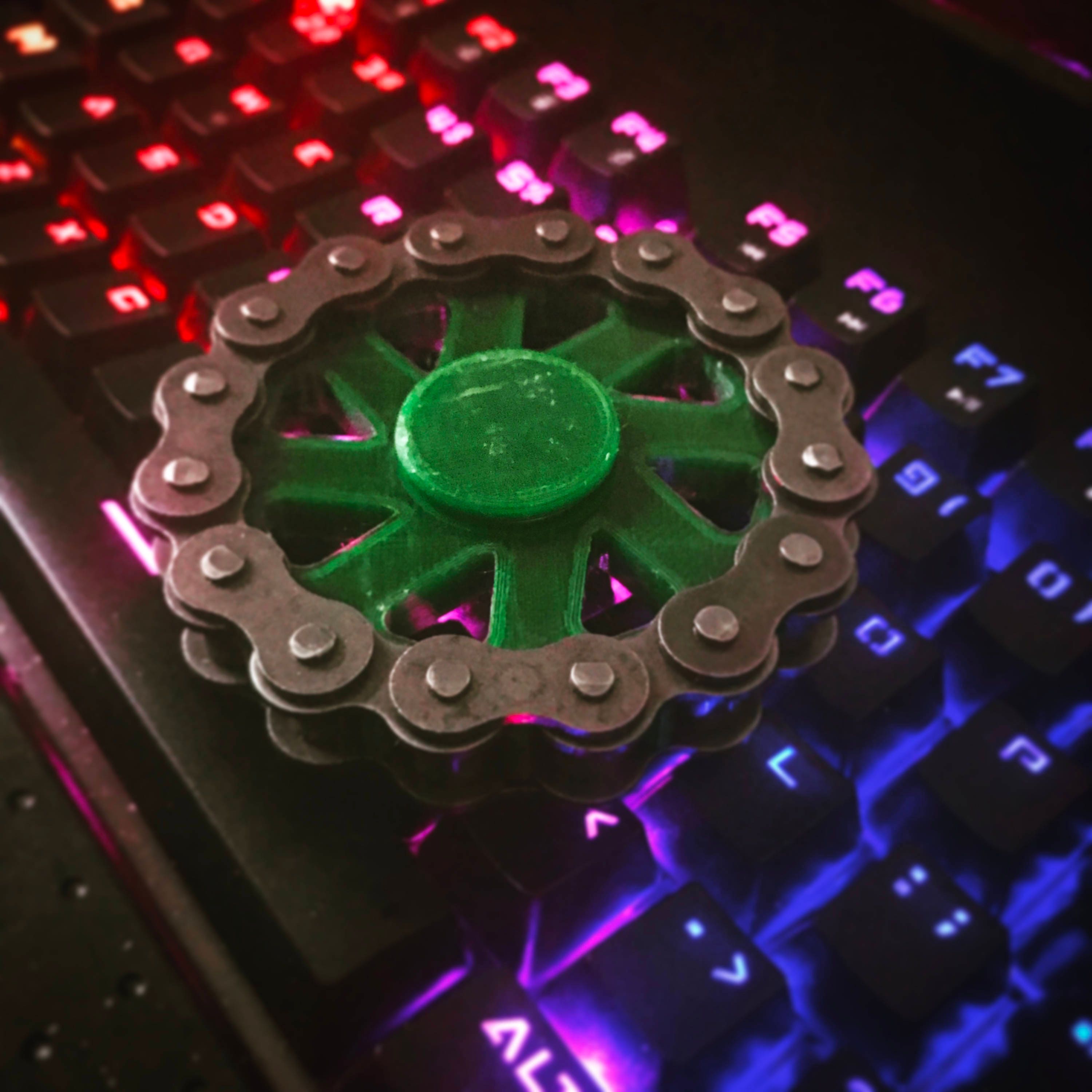 Fidget Spinner Cog and Chain Spinner EDC Spinner Fidget - Etsy