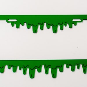 Slime License Plate Frame THICK Version 2 Cutouts for Month/year ...