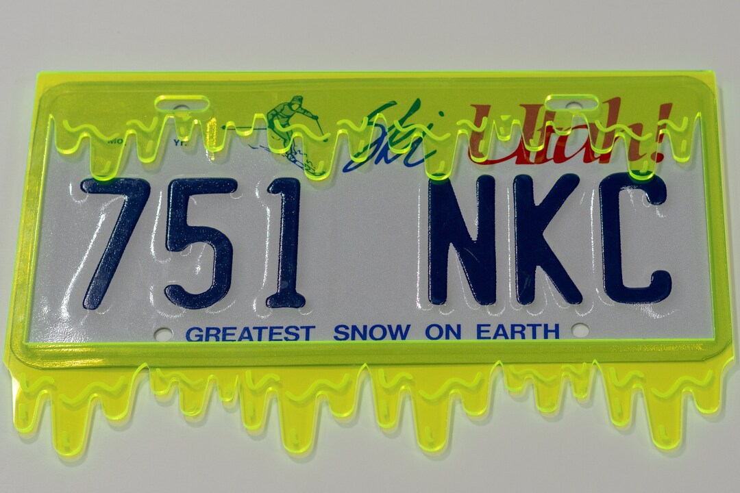 Slime License Plate Frame THICK 1/4 Inch - Etsy