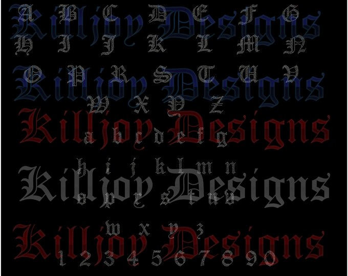 Pick Any 10 Letters Large Block Capital Alphabet Clear Rhinestone Iron ...