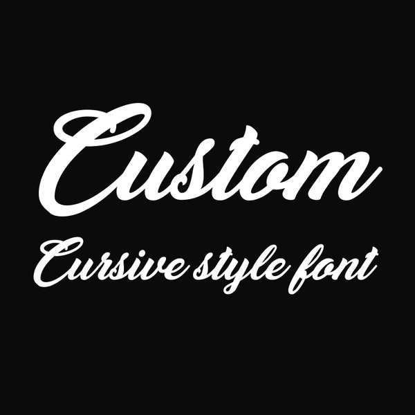 Cursive Vinyl - Etsy