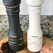 Farmhouse Rustic Distressed 8” Salt Shaker & Pepper Mill Shakers ...