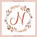 Monogram Fall Wreaths Printable Designs From Designed by R and R - Etsy
