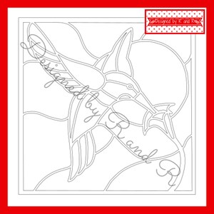 Hummingbird Mosaic Pattern for Laser Cutters From Designed by R and R ...