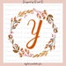Monogram Fall Wreaths Printable Designs From Designed by R and R - Etsy