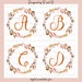 Monogram Fall Wreaths Printable Designs From Designed by R and R - Etsy
