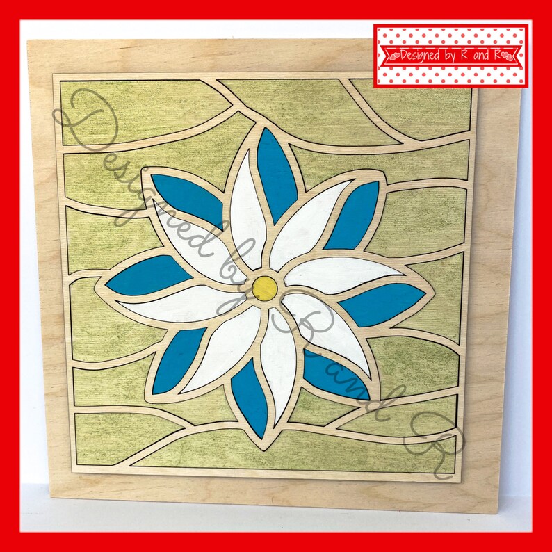 Flower Mosaic Pattern for Laser Cutters From Designed by R and R - Etsy
