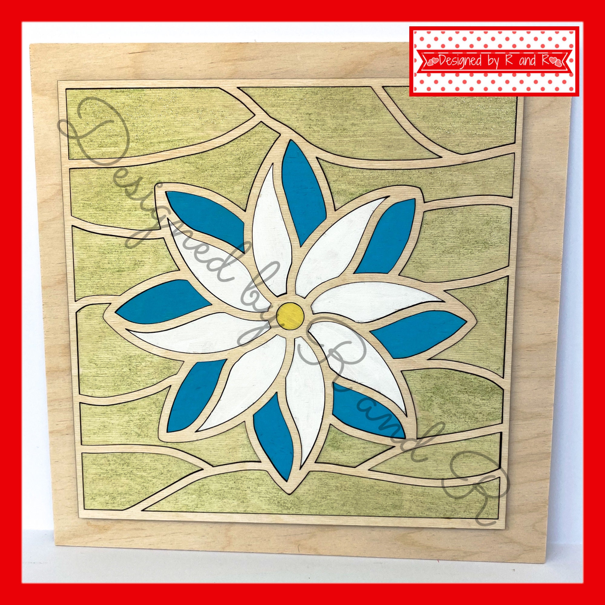 Flower Mosaic Pattern for Laser Cutters From Designed by R and R - Etsy
