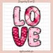 Love Square Alpha Printable PNG Design From Designed by R and R - Etsy
