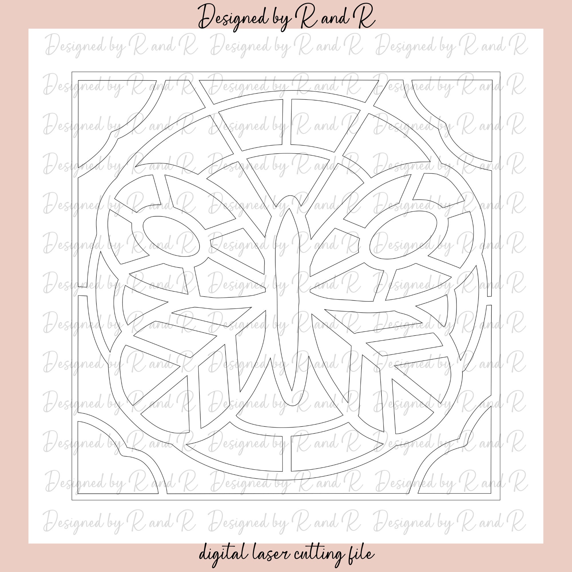 Butterfly Mosaic Pattern for Laser Cutters From Designed by R and R - Etsy