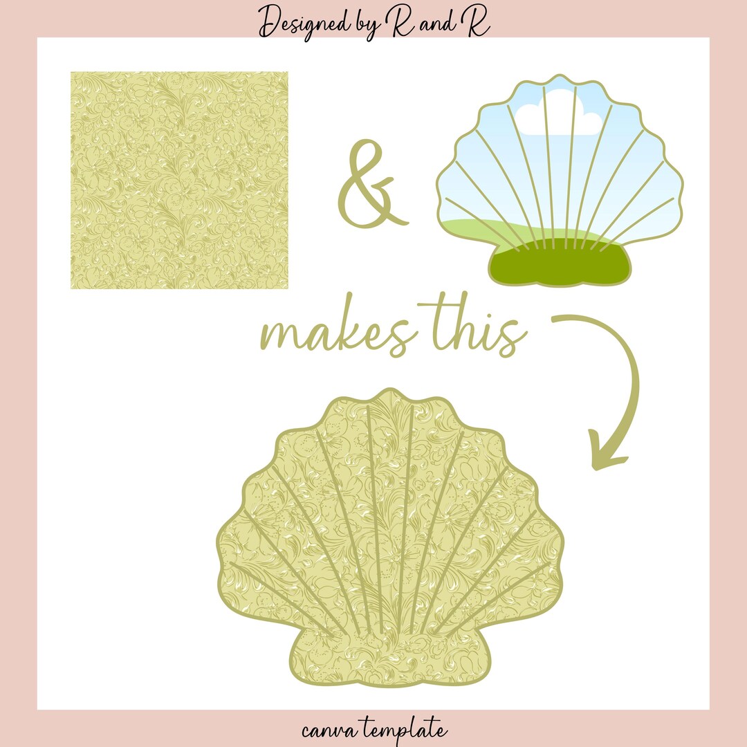 Seashell Canva Template From Designed by R and R - Etsy