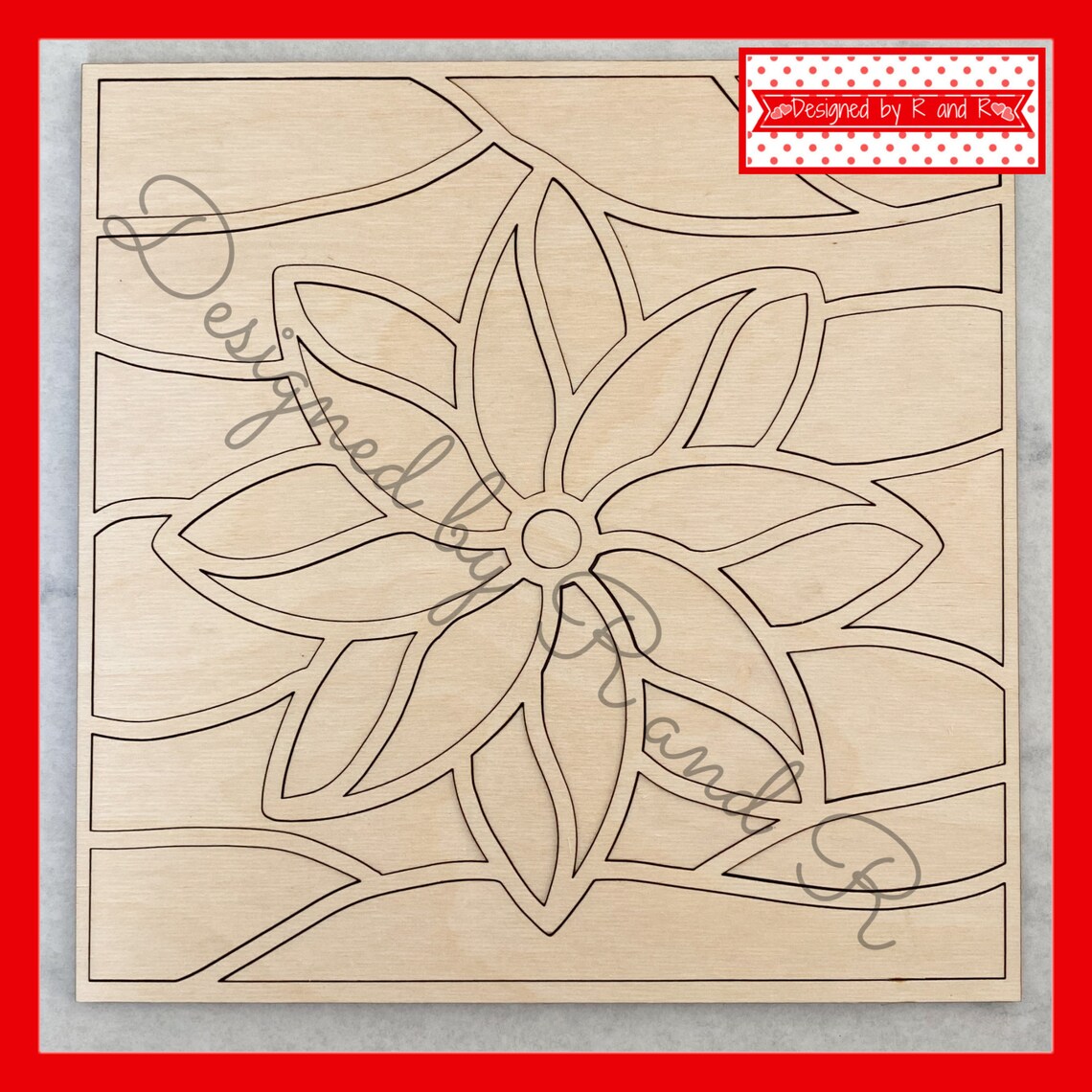 Flower Mosaic Pattern for Laser Cutters From Designed by R and R - Etsy