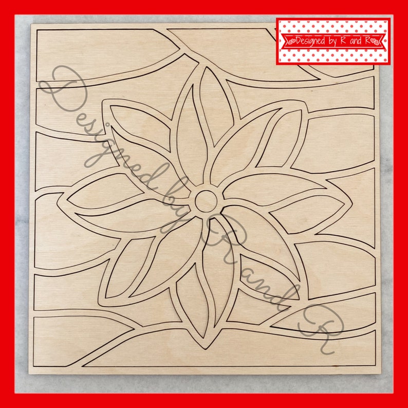 Flower Mosaic Pattern for Laser Cutters From Designed by R and R - Etsy