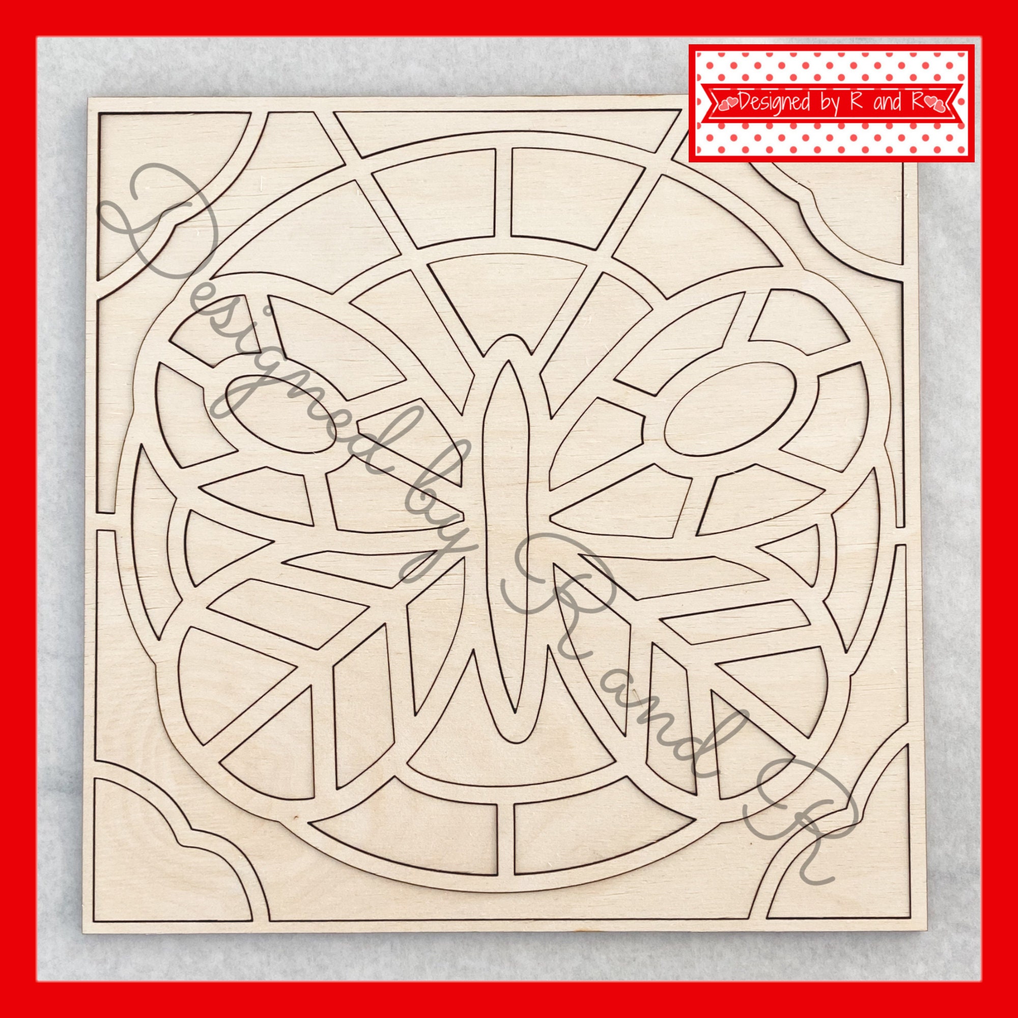 Butterfly Mosaic Pattern for Laser Cutters From Designed by R and R - Etsy