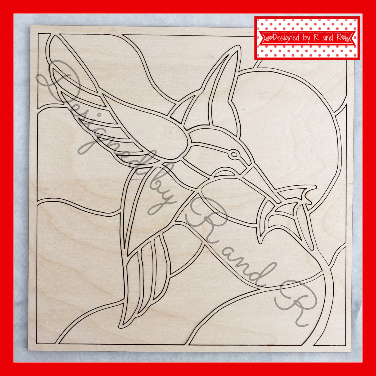 Hummingbird Mosaic Pattern for Laser Cutters From Designed by R and R ...