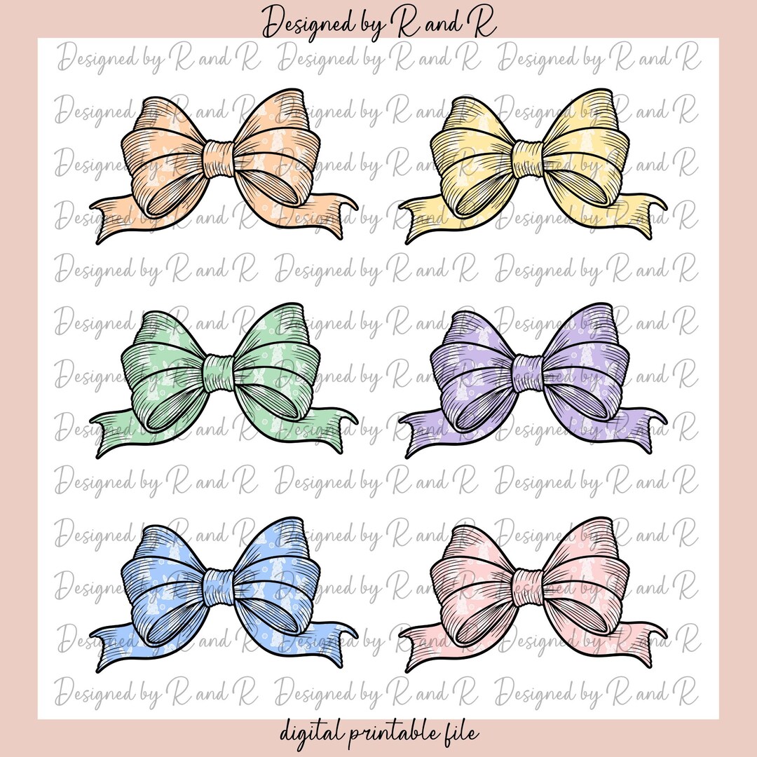 Lace Bunny Fuller Coquette Bows From Designed by R and R - Etsy