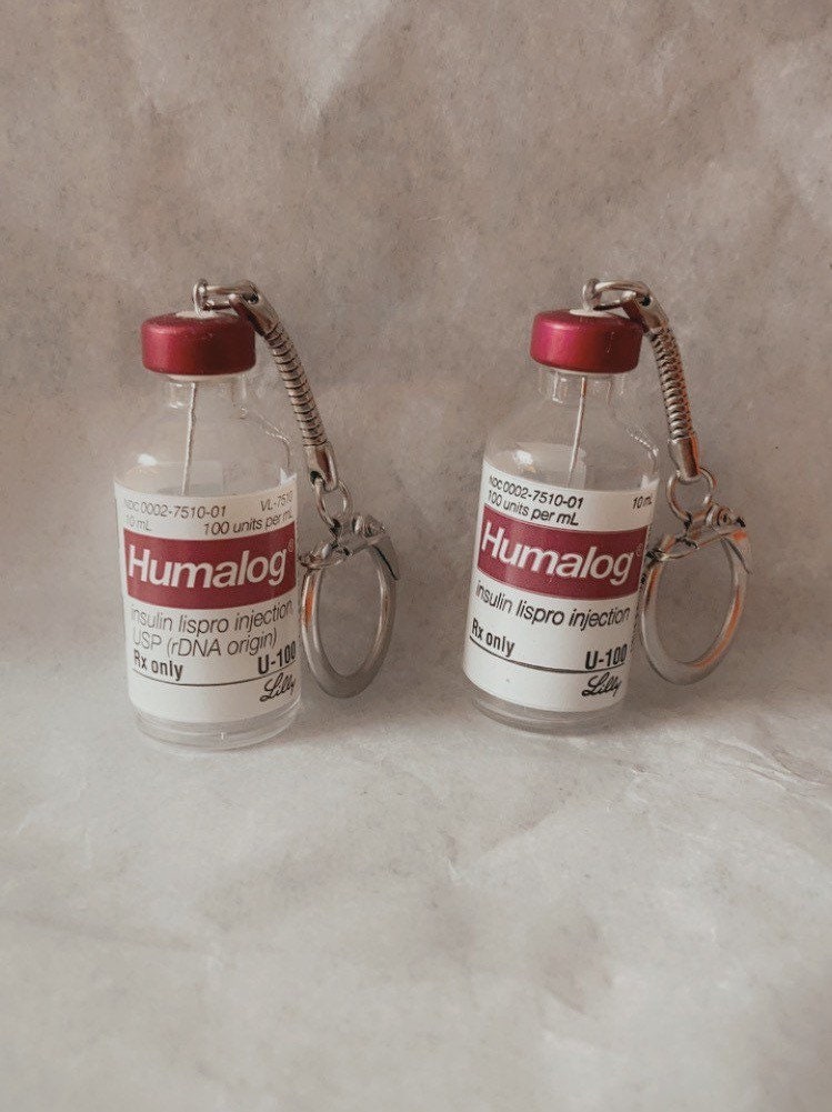 Insulin Vial Keychain - Etsy