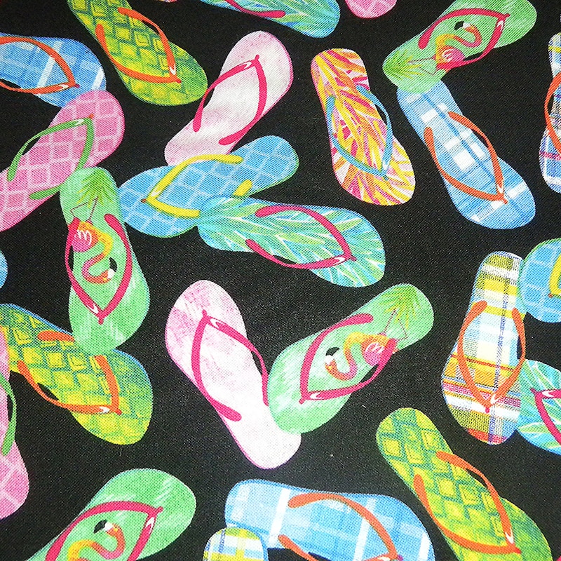 Flip Flops Fabric - Etsy
