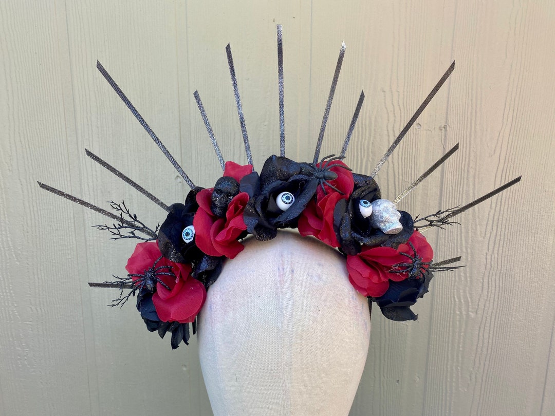 Vampire Queen Halloween Goddess Crown - Etsy