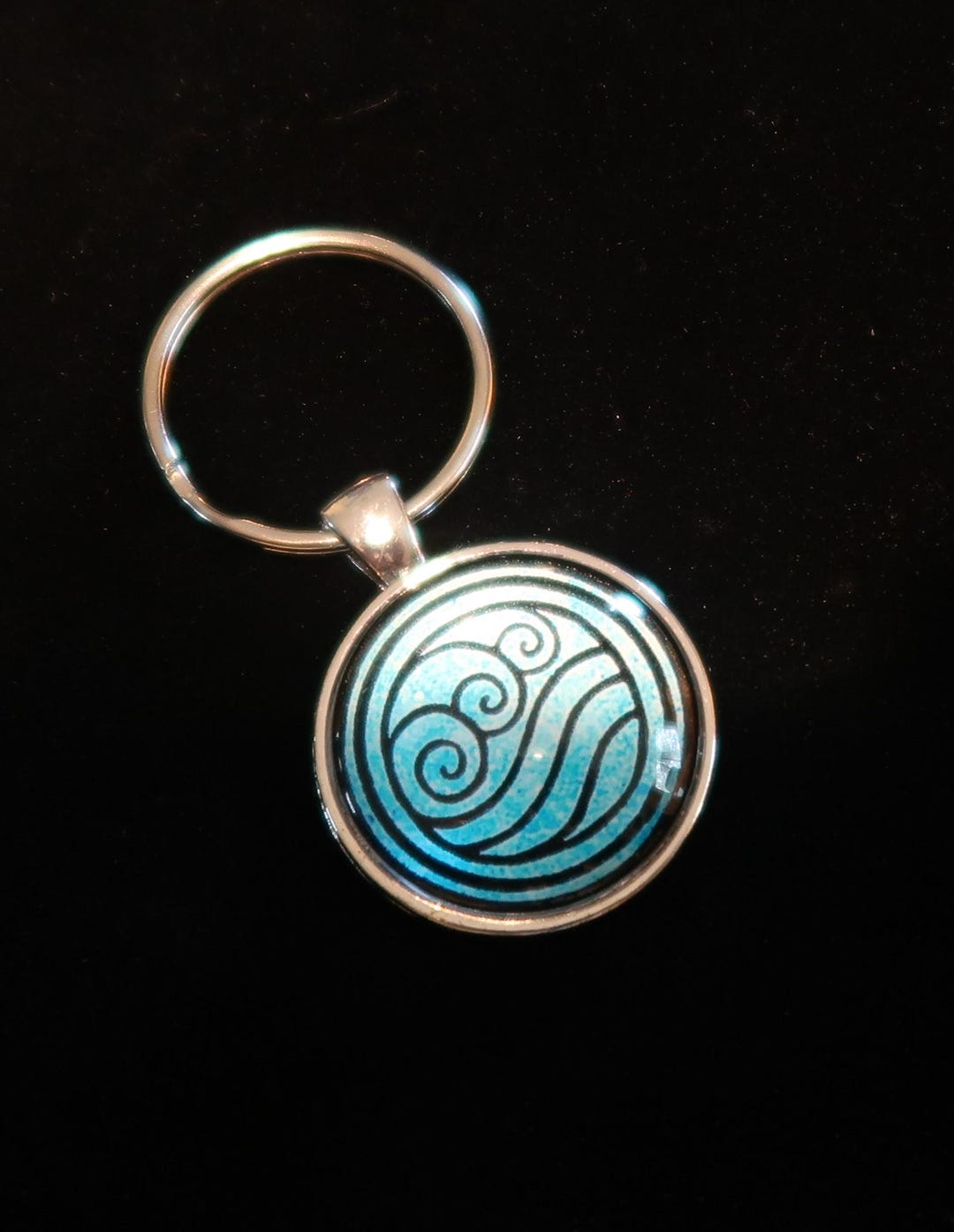 Blue Water Element Keychain • Tribal Glass Pendant, Cosplay Gift - Etsy
