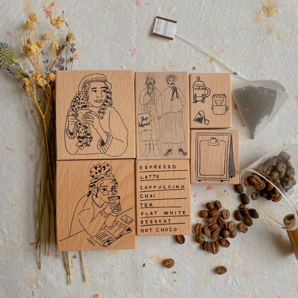 Coffee Cup Stamp - Etsy