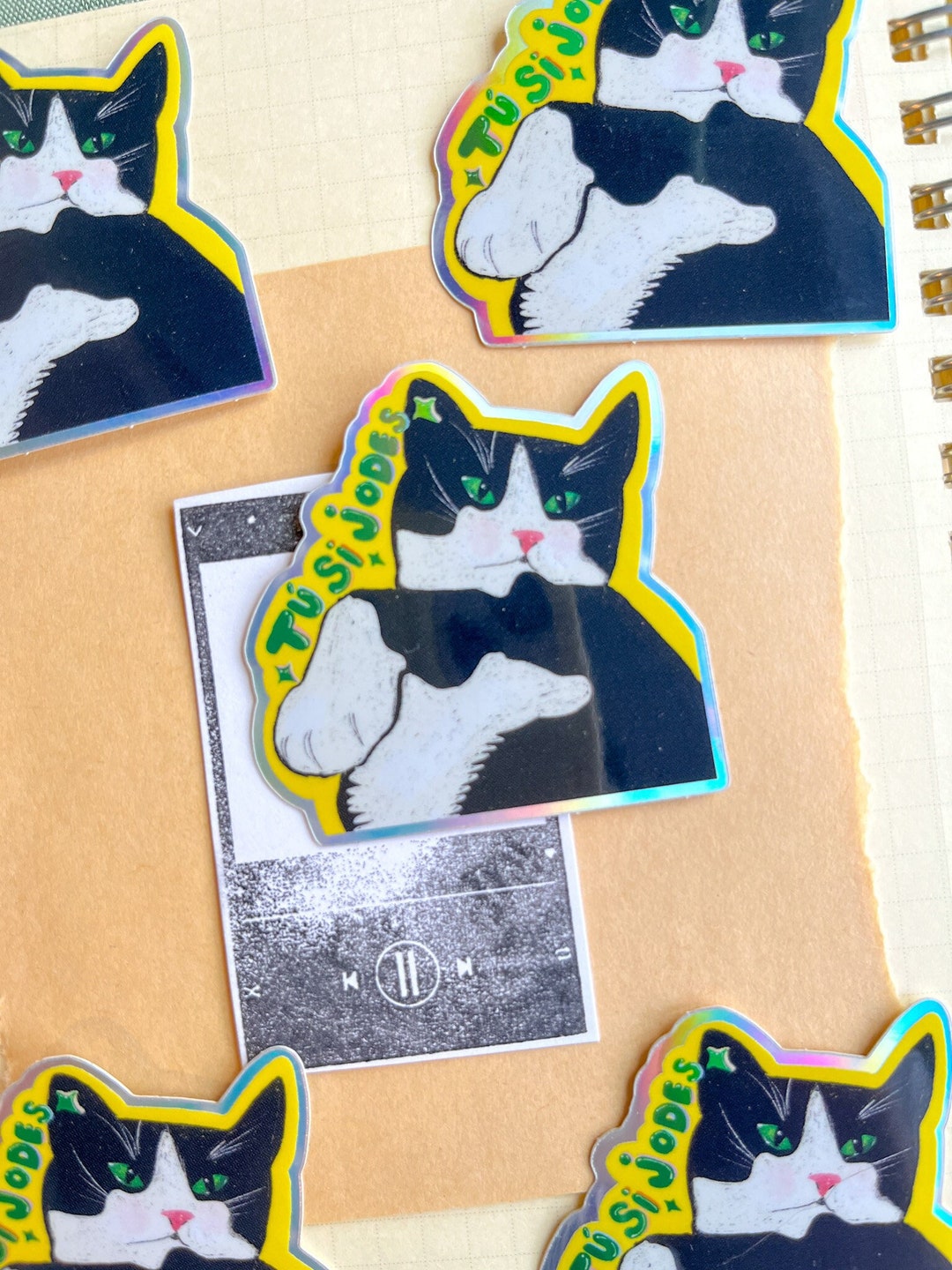 Tú Si Jodes Annoyed Cat Sticker // Annoyed Dominican Cat Sticker ...
