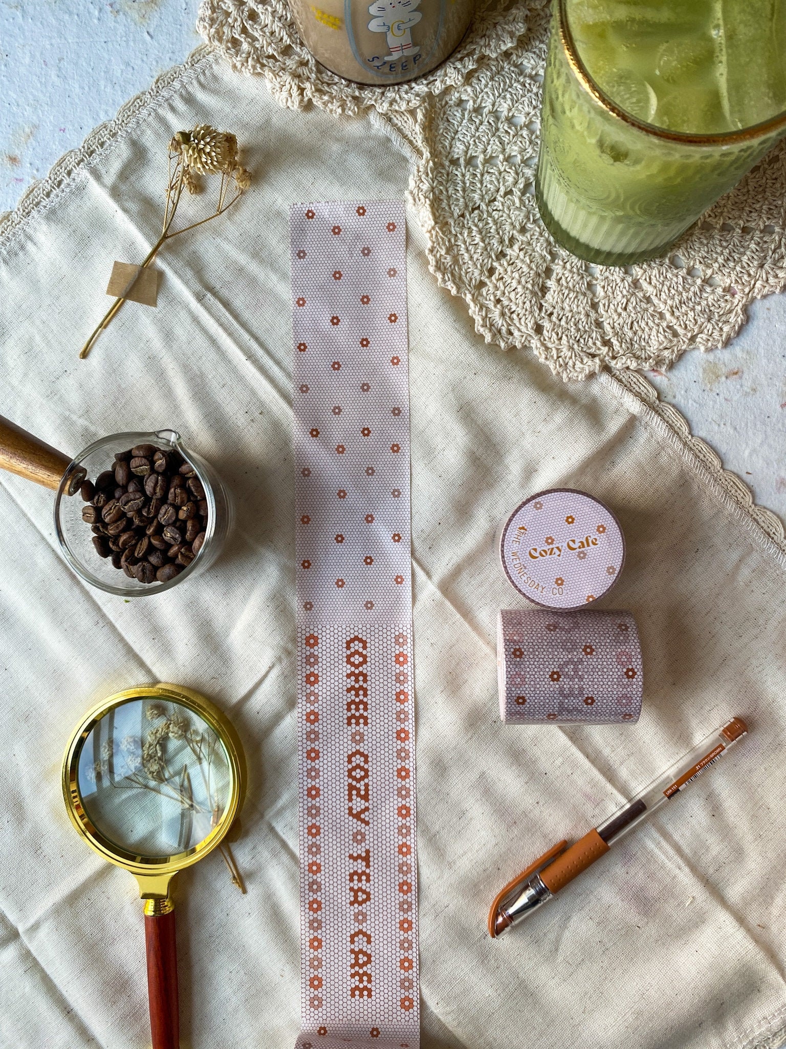 Cozy Cafe Washi Tape // Cafetile Washi Tape // Decorative Washi Tape ...