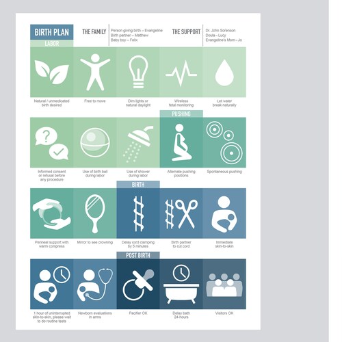 Hypnobabies® Birth Custom Visual Birth Plan™ - Etsy
