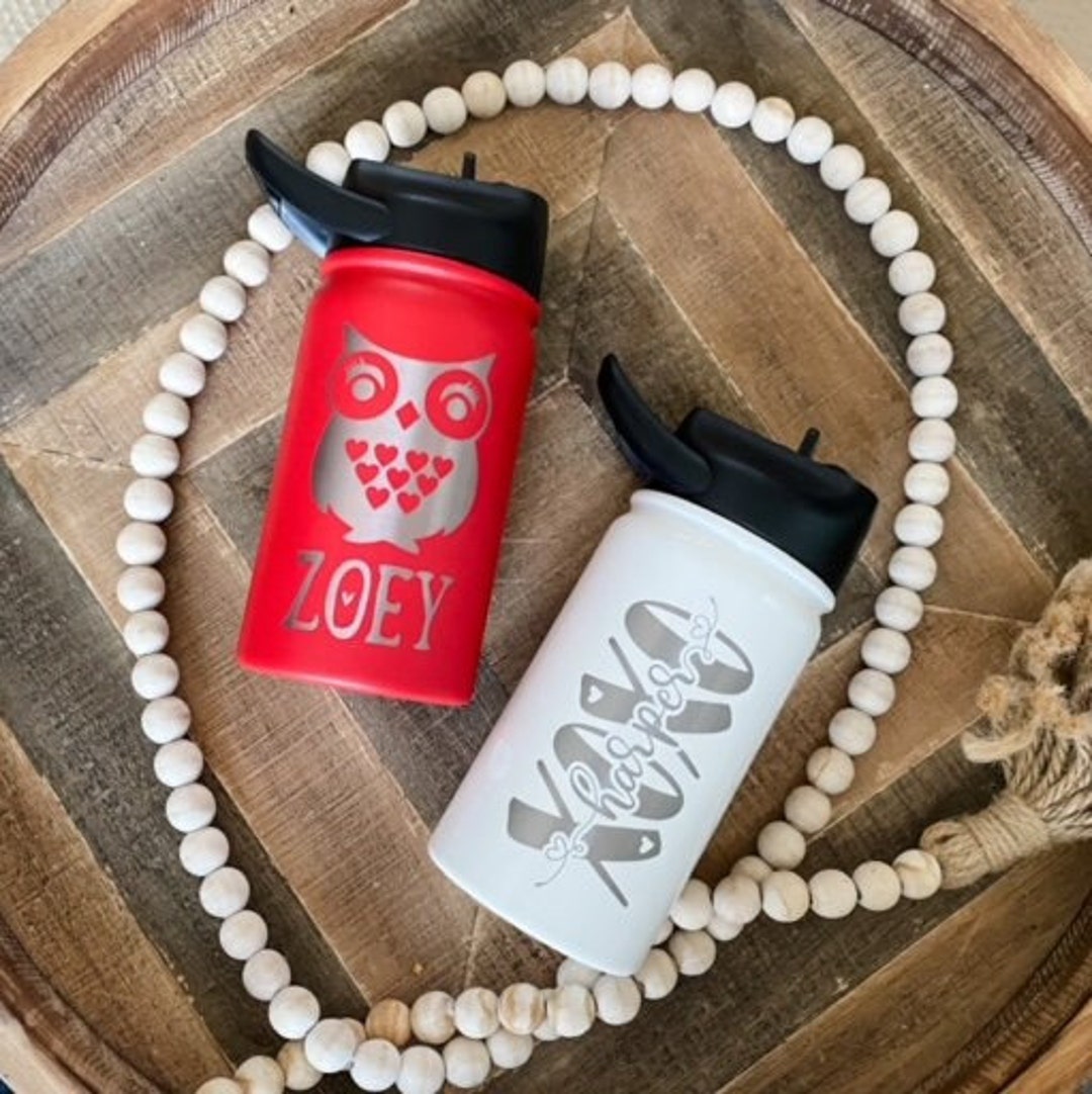 XOXO & Owl With Name | Custom Personalized Stainless Steel Tumbler With ...