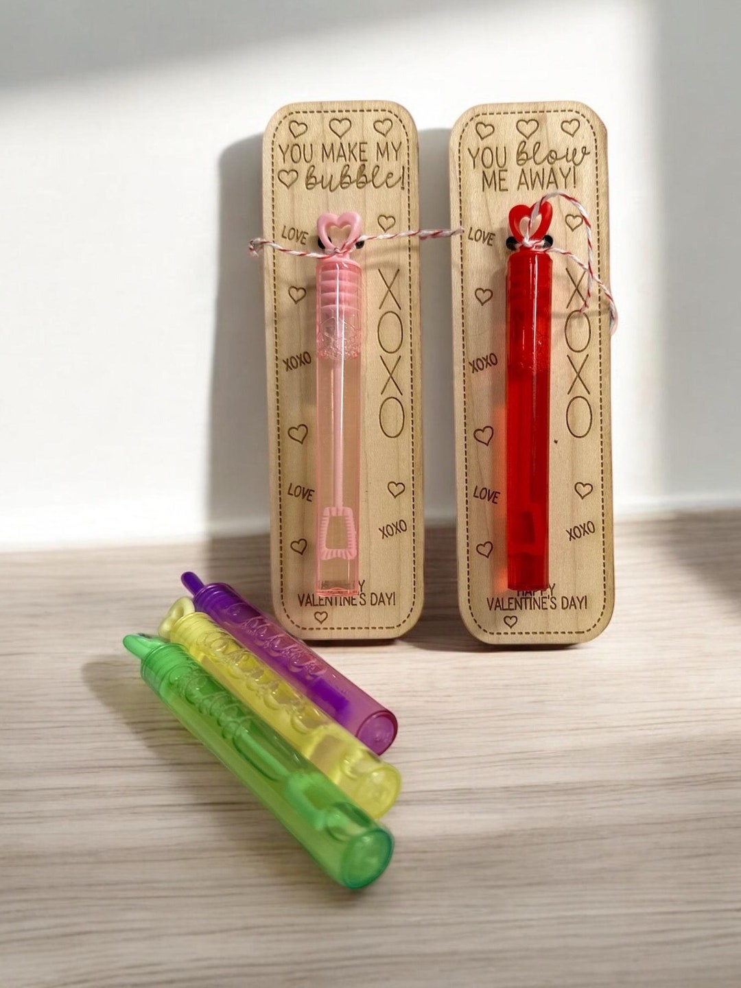 Class Bubble Set for Valentine's, Classroom Favors, Personalized ...