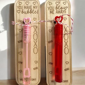 Class Bubble Set for Valentine's, Classroom Favors, Personalized ...