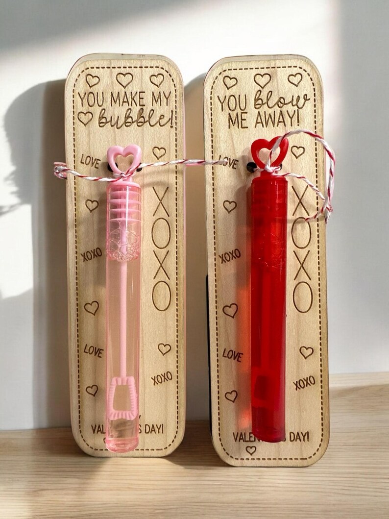 Class Bubble Set for Valentine's, Classroom Favors, Personalized ...