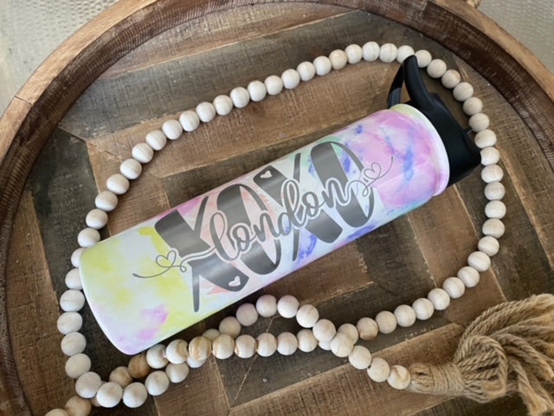 XOXO With Name Custom Personalized Stainless Steel Tumbler With Straw ...